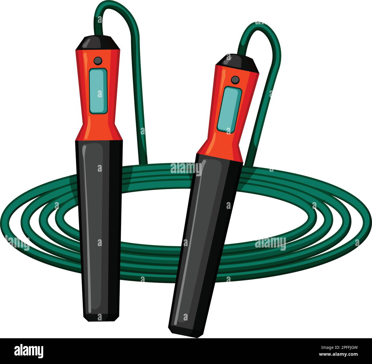 body fitness rope cartoon vector illustration Stock Vector Image & Art ...