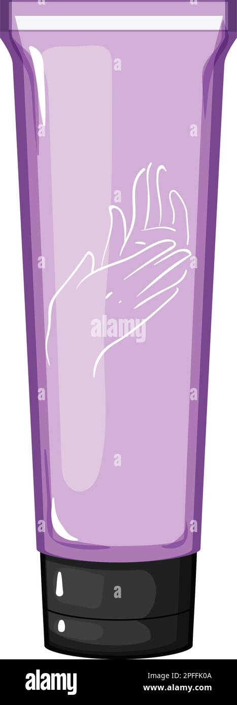 female hand cream cartoon vector illustration Stock Vector Image & Art ...