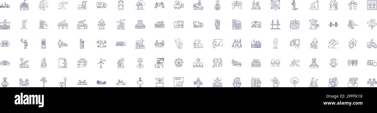 Citizen life line icons signs set. Design collection of Citizen, life ...