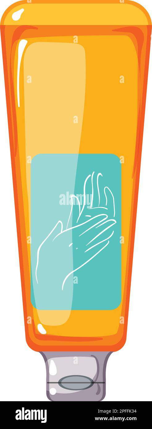 cosmetic hand cream cartoon vector illustration Stock Vector Image ...