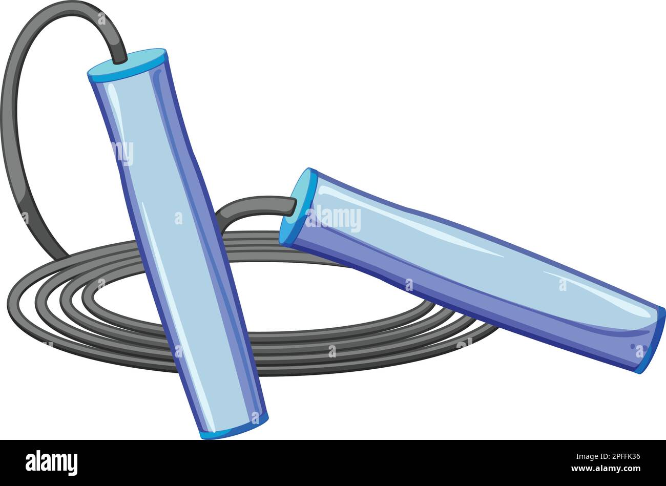 strength fitness rope cartoon vector illustration Stock Vector Image ...