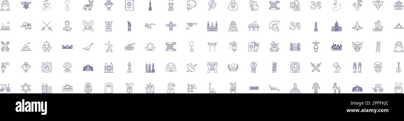 Art exhibitions line icons signs set. Design collection of Exhibitions, Art, Paintings ...