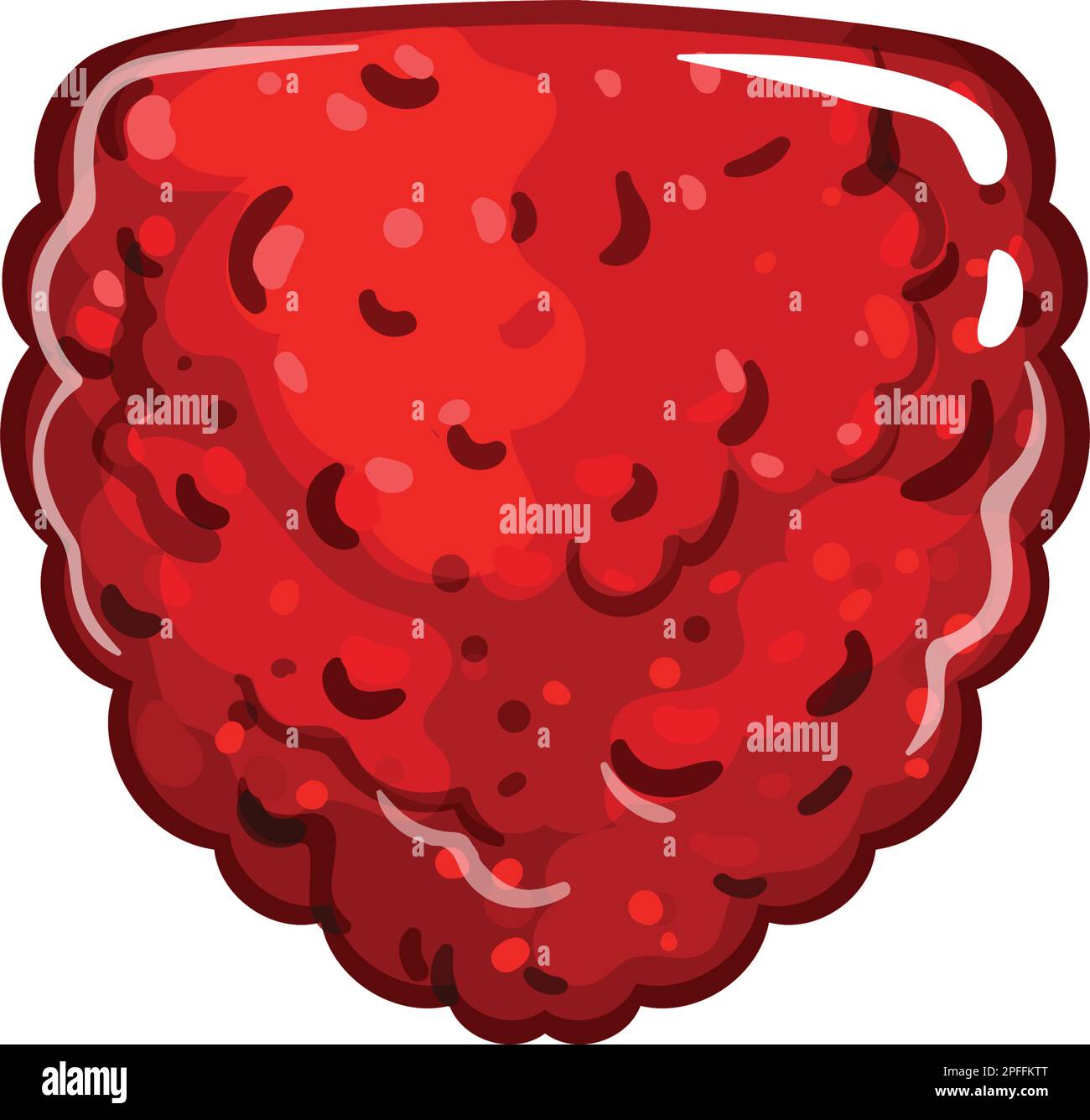 raspberry jelly candy cartoon vector illustration Stock Vector Image ...