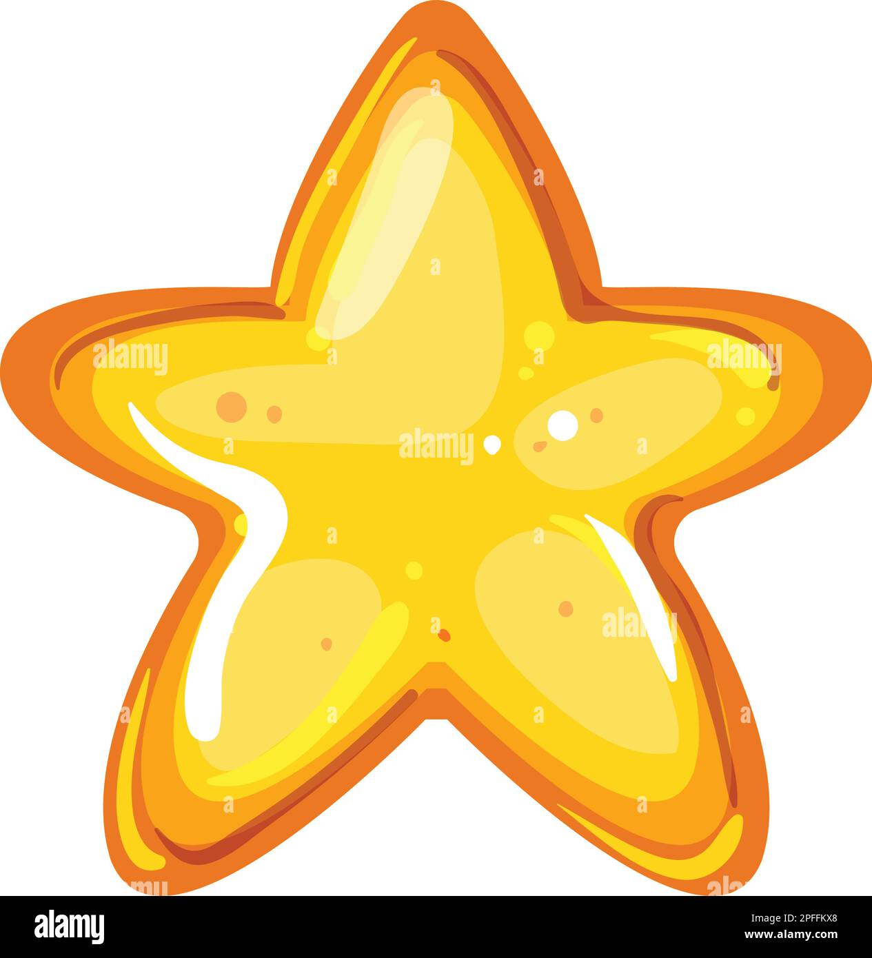 star jelly candy cartoon vector illustration Stock Vector Image & Art ...