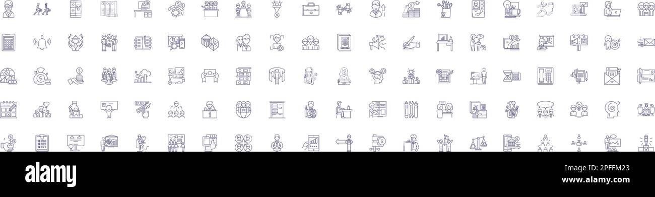 Investment management line icons signs set. Design collection of ... Investment management line icons signs set. Design collection of ...