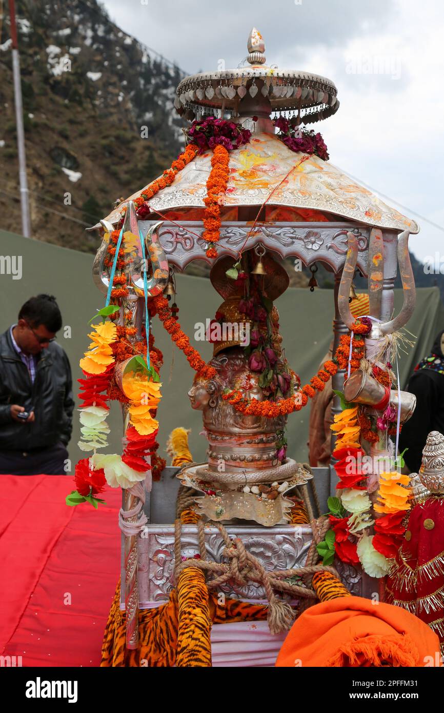 Kedarnath Deity Statue in Uttarakhand India. Kedarnath Temple is a ...