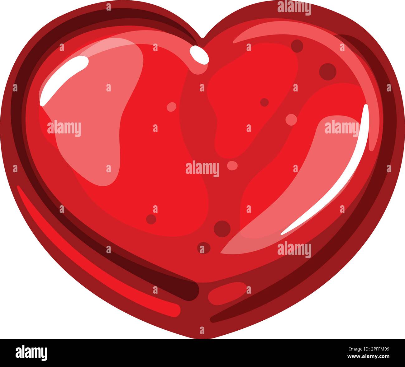 heart jelly candy cartoon vector illustration Stock Vector Image & Art ...