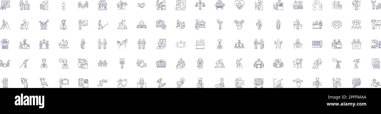 Coach and students line icons signs set. Design collection of Coach ...