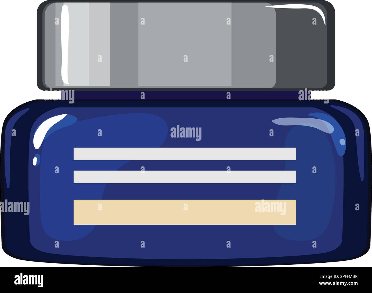 treatment night cream cartoon vector illustration Stock Vector Image ...