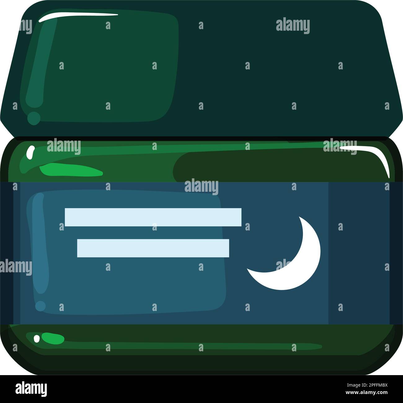 face night cream cartoon vector illustration Stock Vector Image & Art ...