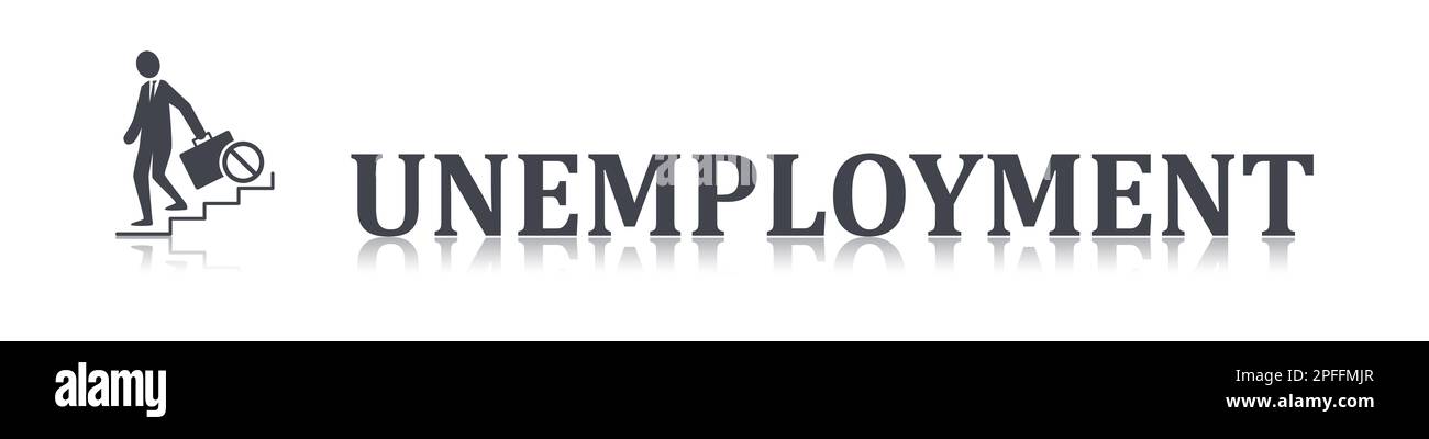 Illustration of an unemployment concept Stock Photo - Alamy