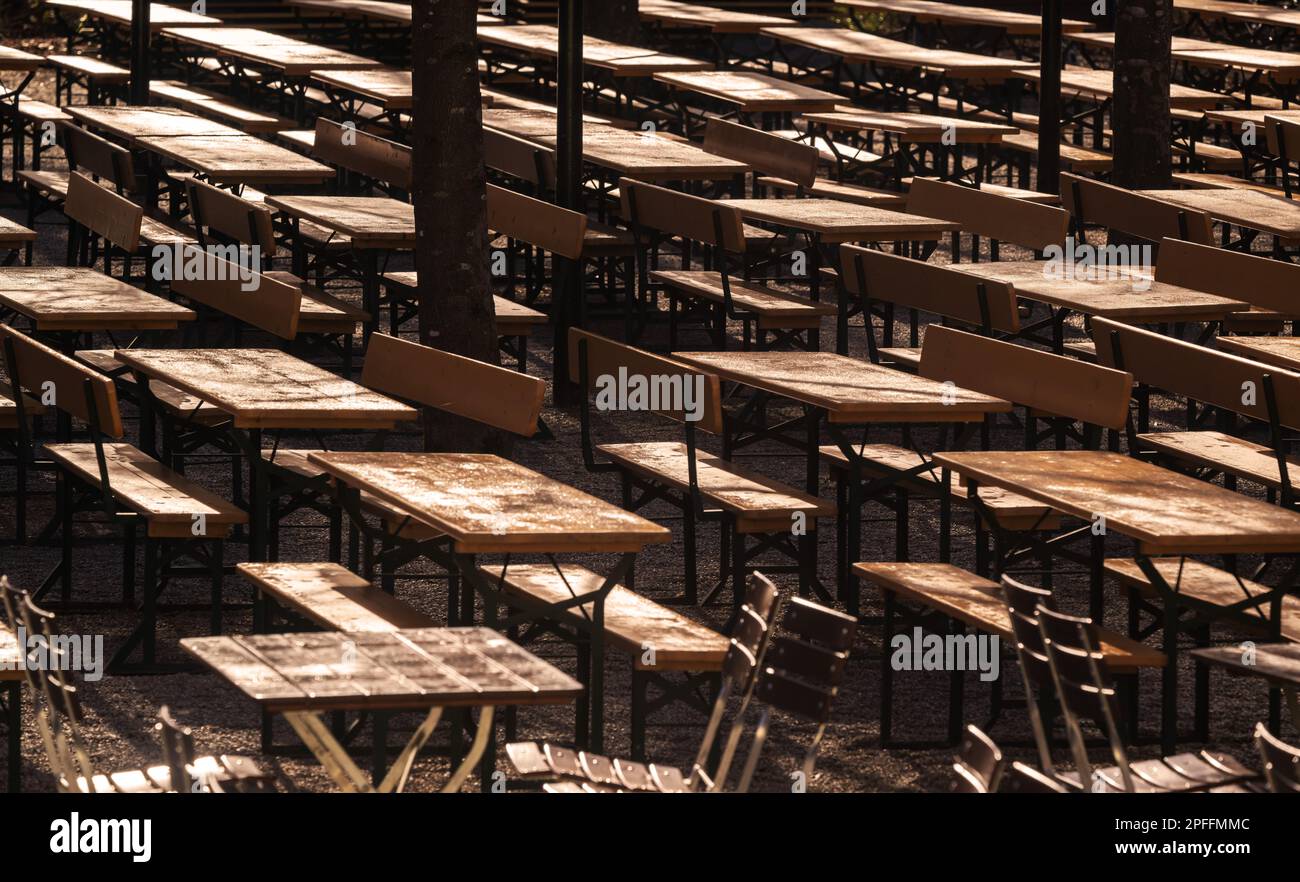Munich, Germany. 17th Mar, 2023. Sunlight reflects in the morning in ...
