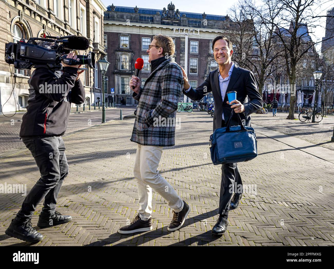 THE HAGUE - Prime Minister Mark Rutte at the Binnenhof in conversation ...