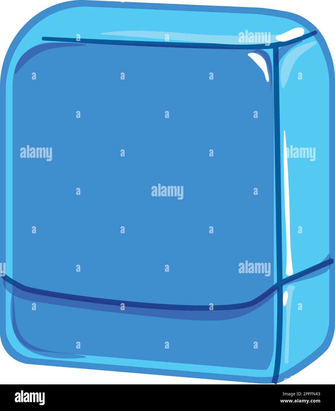 document stamp handle cartoon vector illustration Stock Vector Image ...