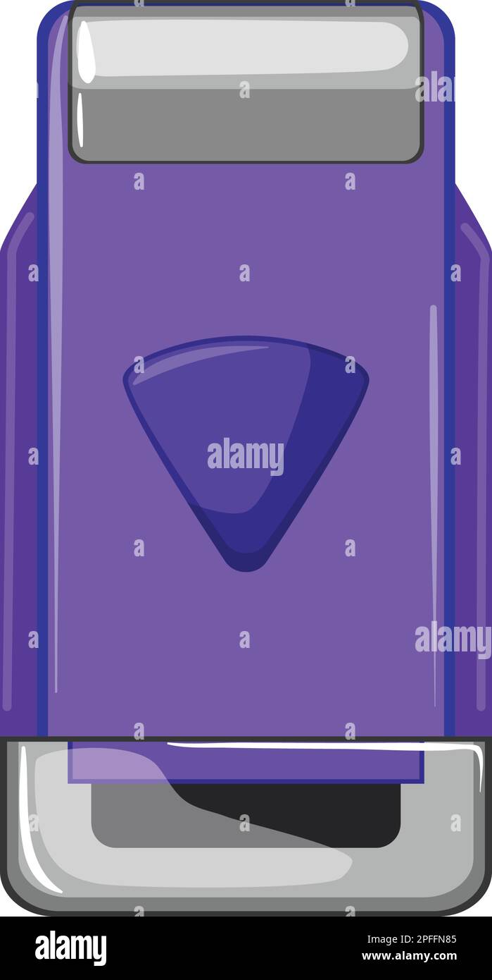 office stamp handle cartoon vector illustration Stock Vector Image ...