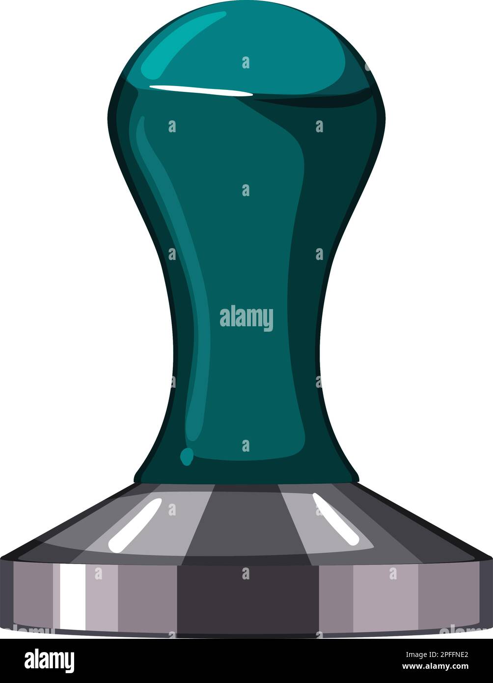cup tamper coffee cartoon vector illustration Stock Vector Image & Art ...