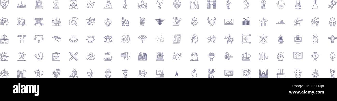 Creativity line icons signs set. Design collection of Innovate ...