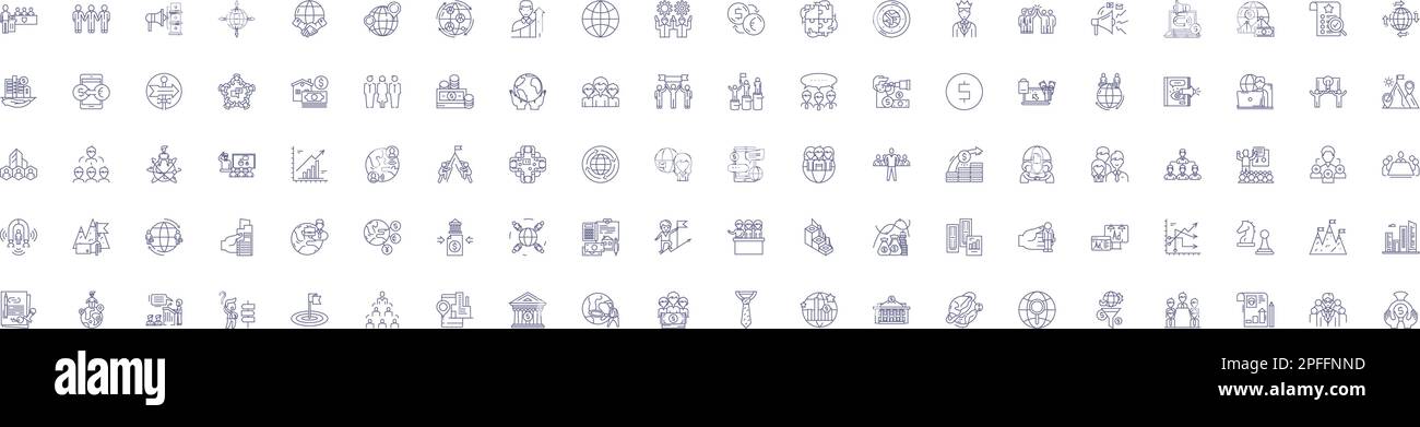 Globalization Line Icons Signs Set Design Collection Of Internationalization Integration