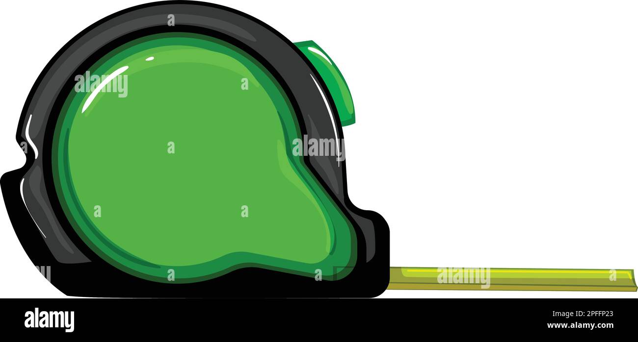 instrument tape measure cartoon vector illustration Stock Vector Image ...