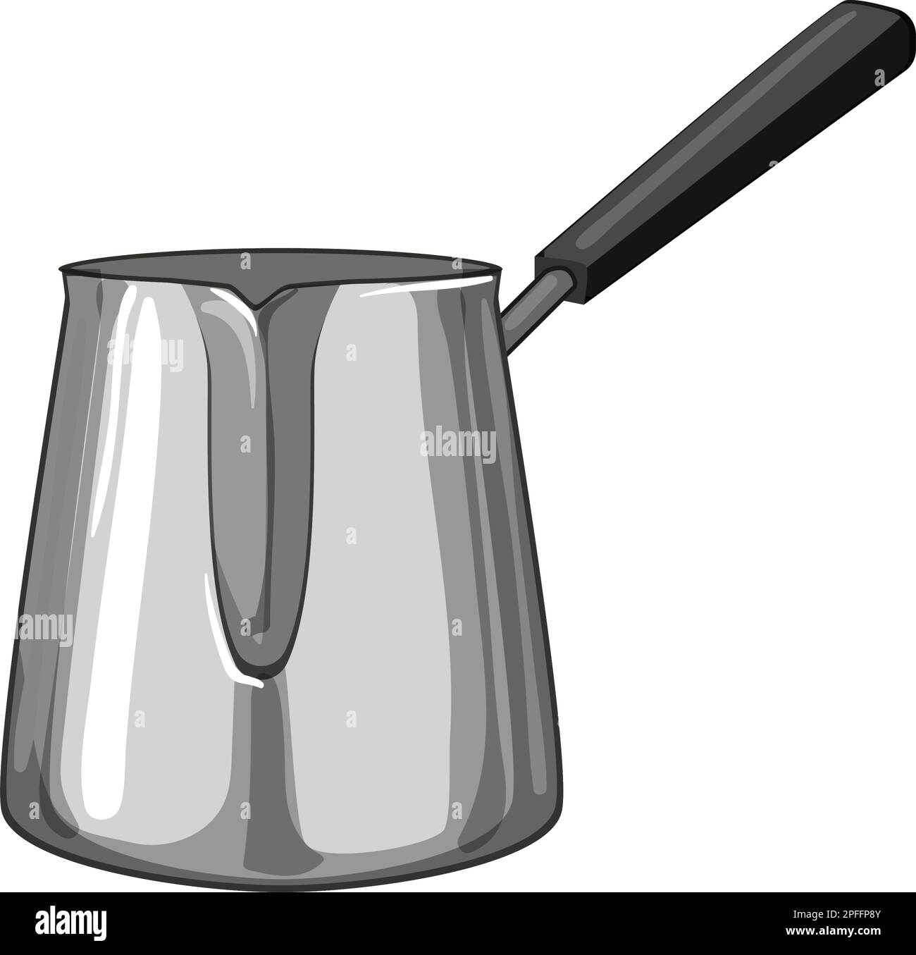 espresso cezve coffee cartoon vector illustration Stock Vector Image ...