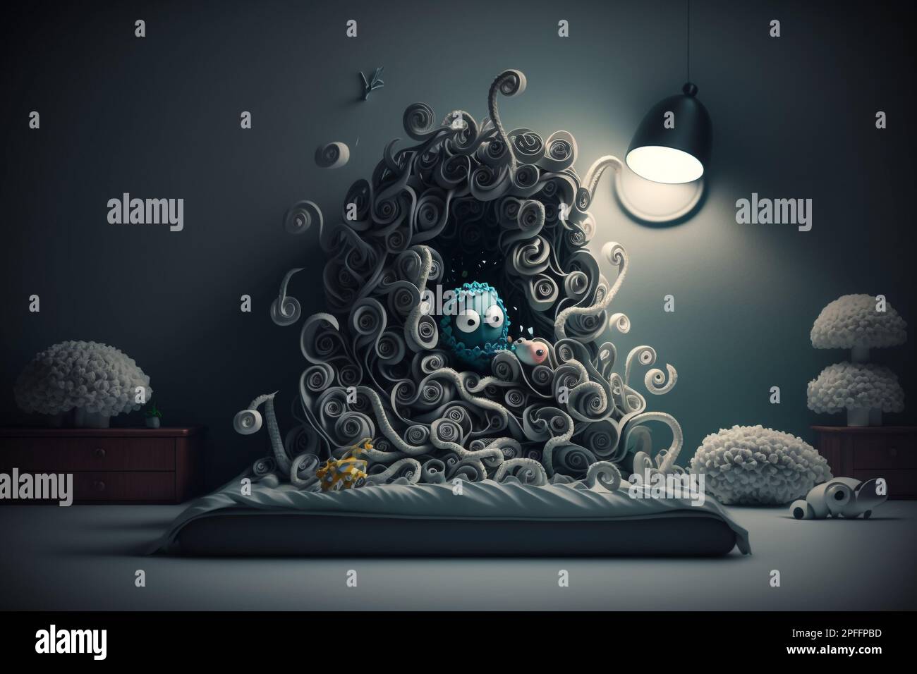 Child ghost bedroom hi-res stock photography and images - Alamy