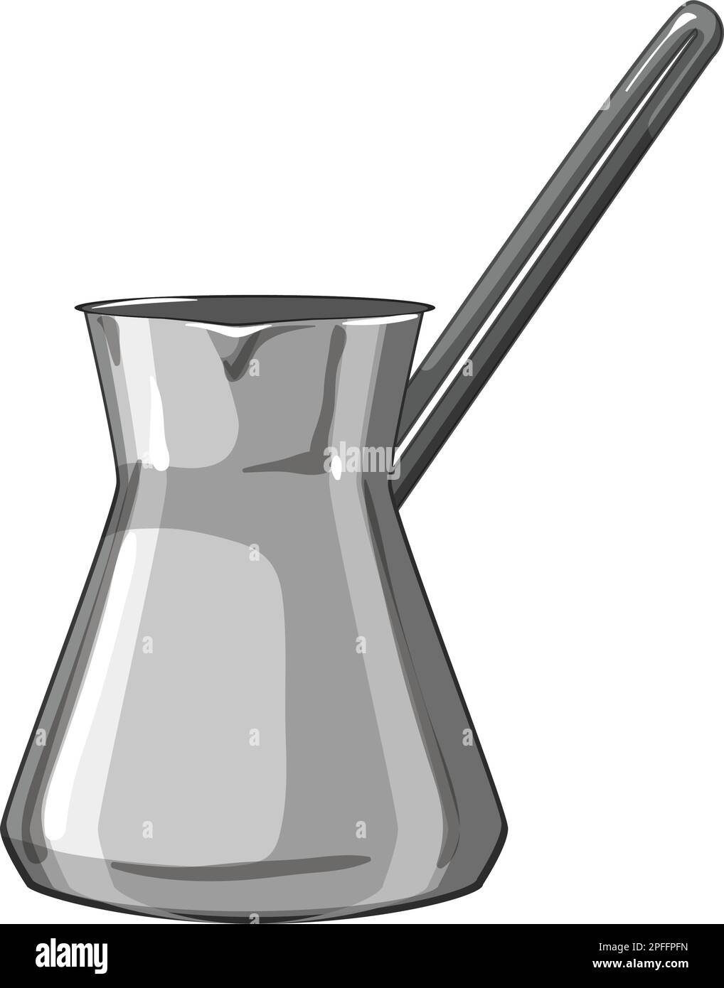 turkish cezve coffee cartoon vector illustration Stock Vector Image ...