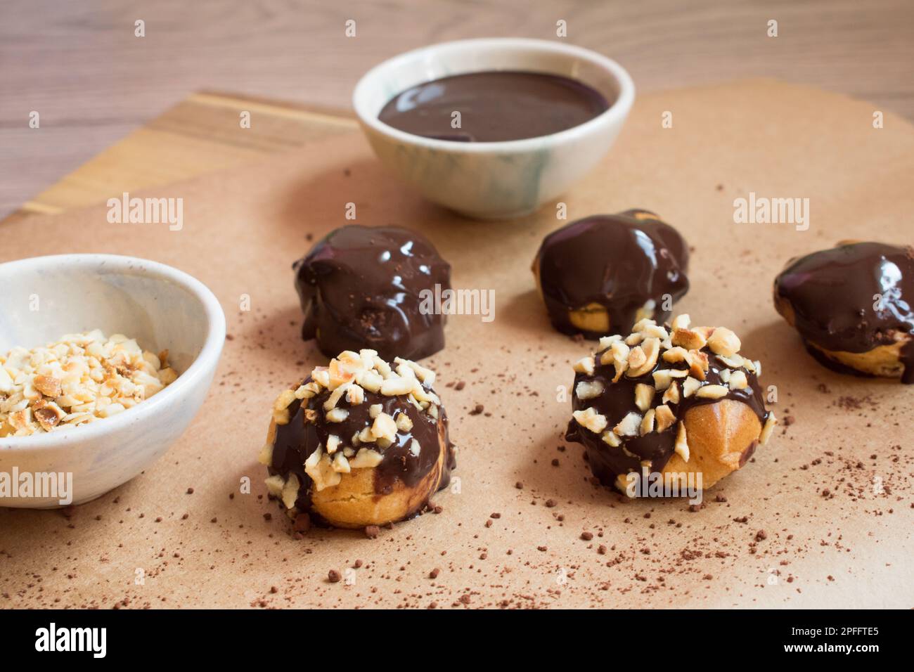 Food photography profiteroles hi-res stock photography and images - Alamy