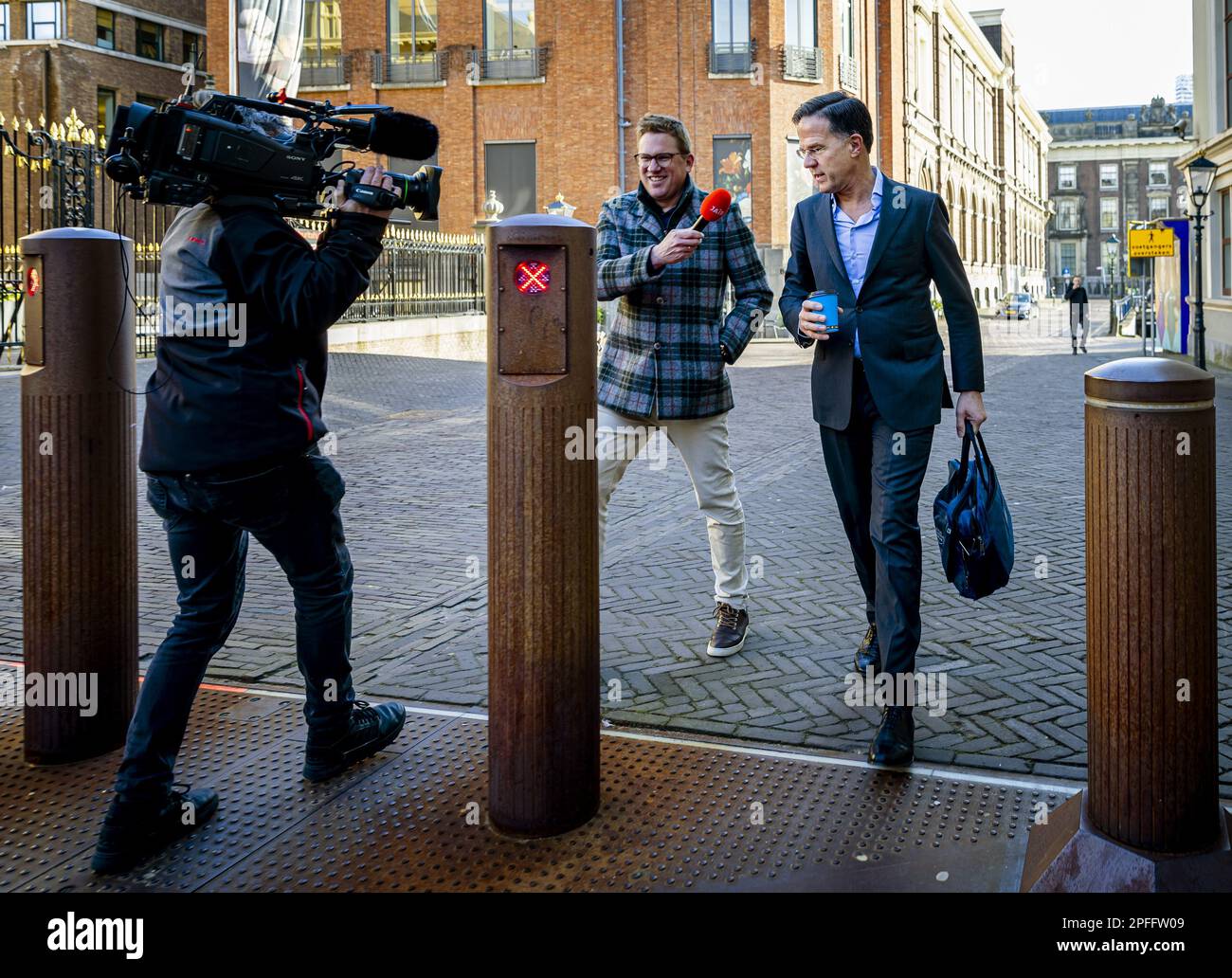 THE HAGUE - Prime Minister Mark Rutte at the Binnenhof in conversation ...