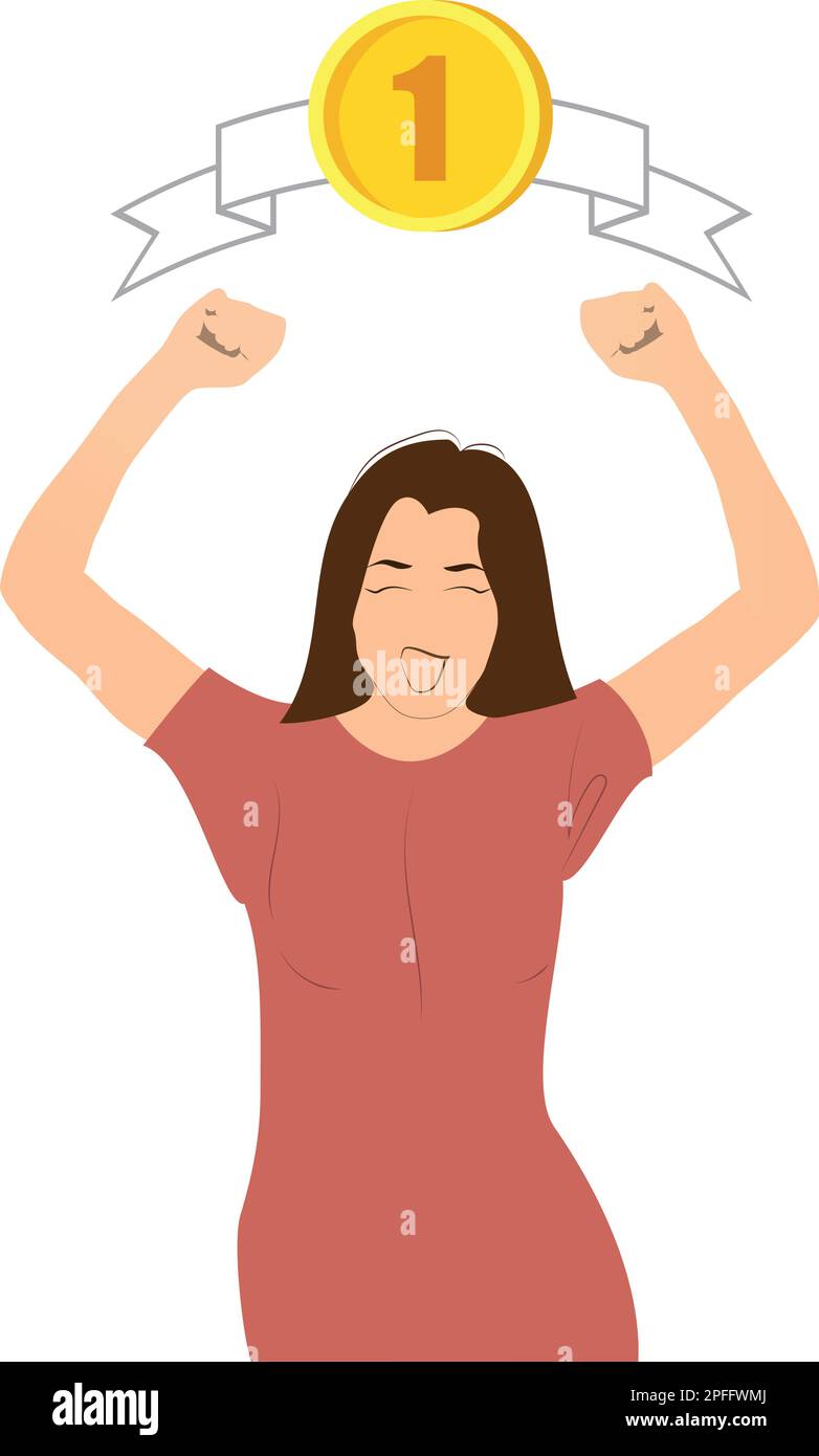 1 one woman Stock Vector Images - Alamy