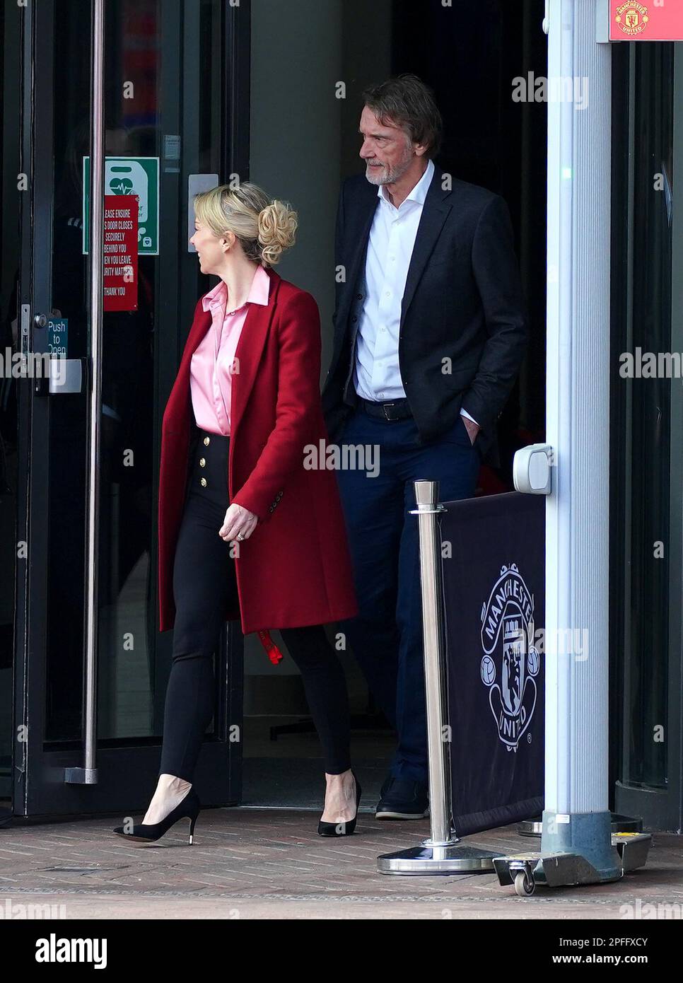 Sir Jim Ratcliffe at Old Trafford, home of Manchester United ...