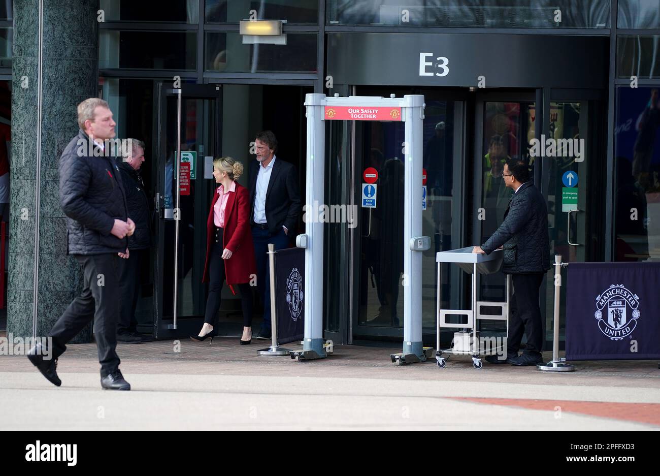 Sir Jim Ratcliffe at Old Trafford, home of Manchester United ...