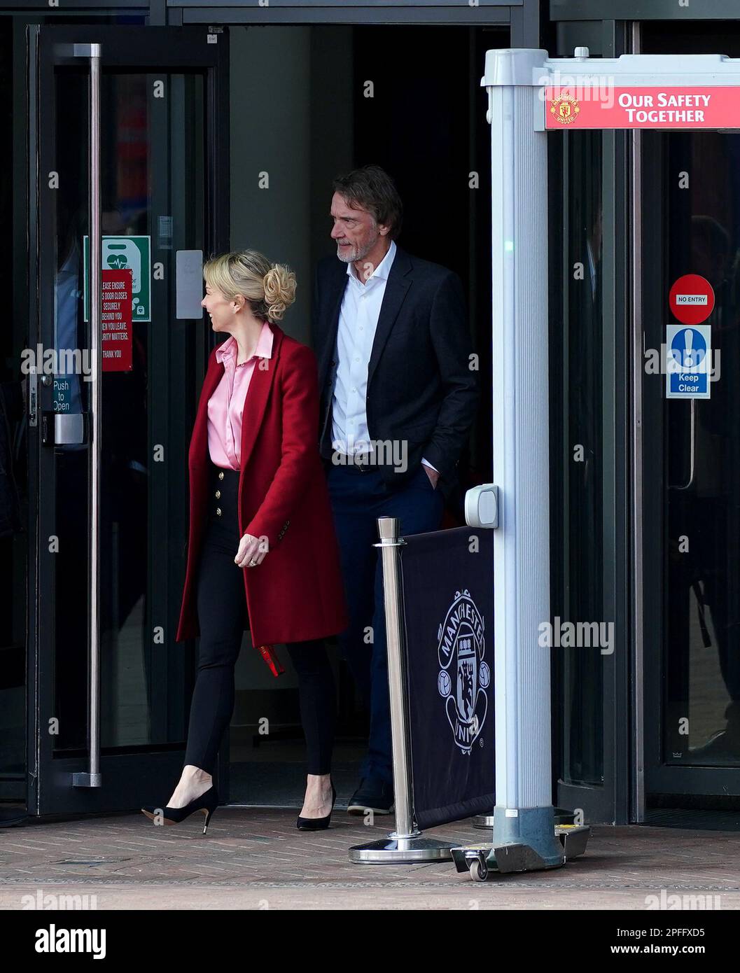 Sir Jim Ratcliffe at Old Trafford, home of Manchester United ...