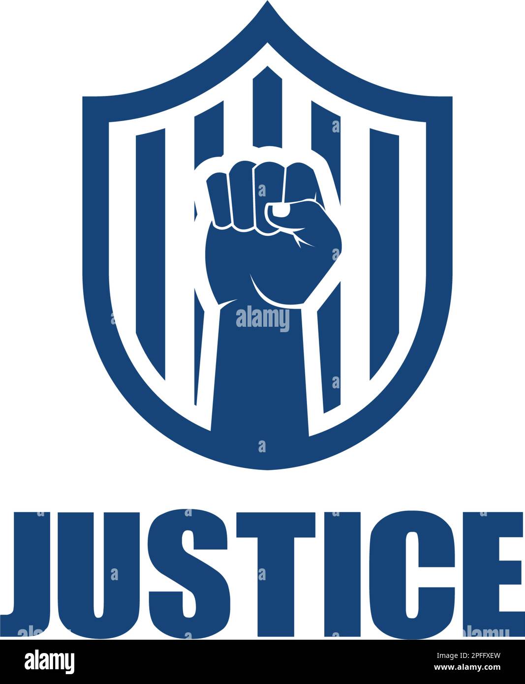 Minimalist JUSTICE Hand Protection logo design Stock Vector Image & Art ...