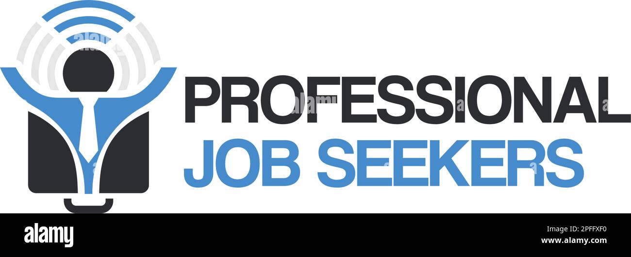 Minimalist PROFESSIONAL JOB SEEKERS logo design Stock Vector Image ...