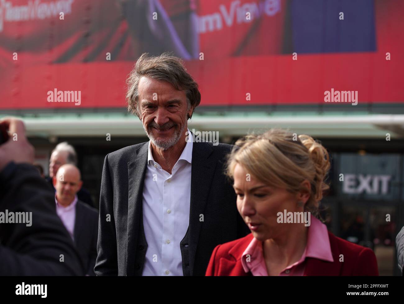 Sir Jim Ratcliffe at Old Trafford, home of Manchester United ...