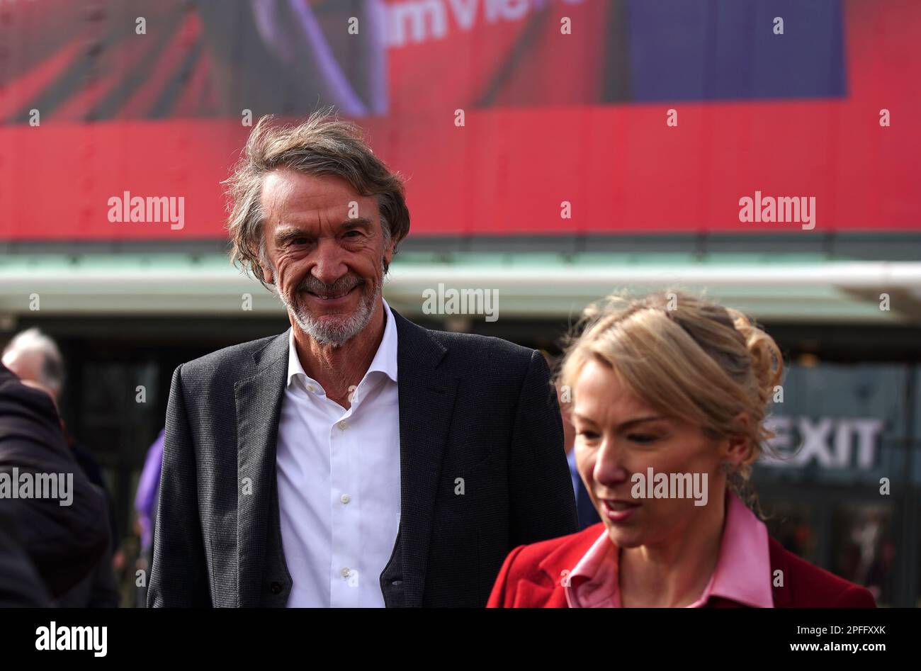 Sir Jim Ratcliffe at Old Trafford, home of Manchester United ...