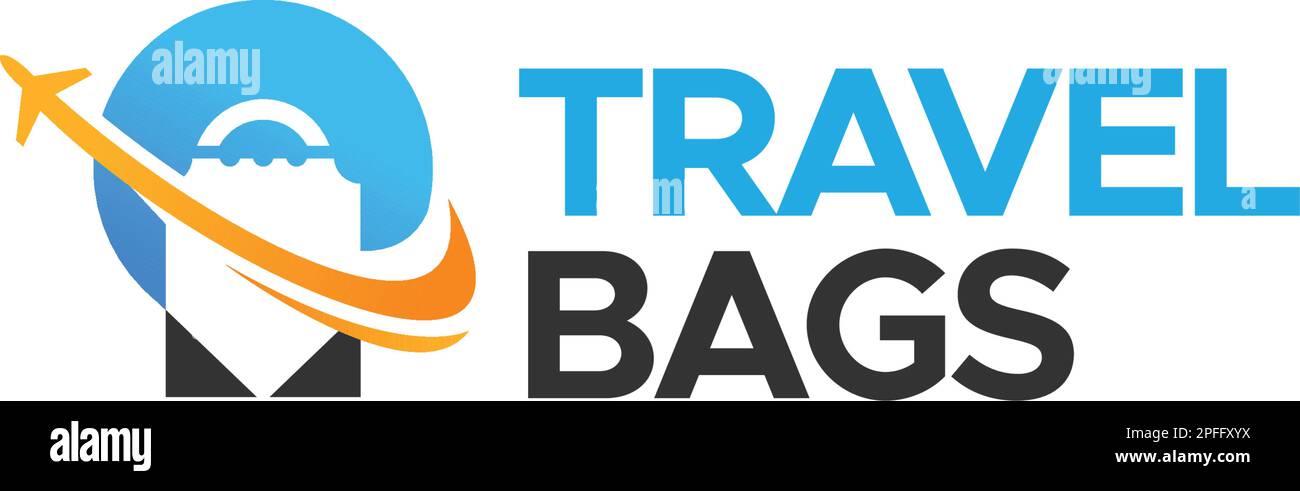 Modern Abstract TRAVEL BAGS Plane Lane logo design Stock Vector Image ...