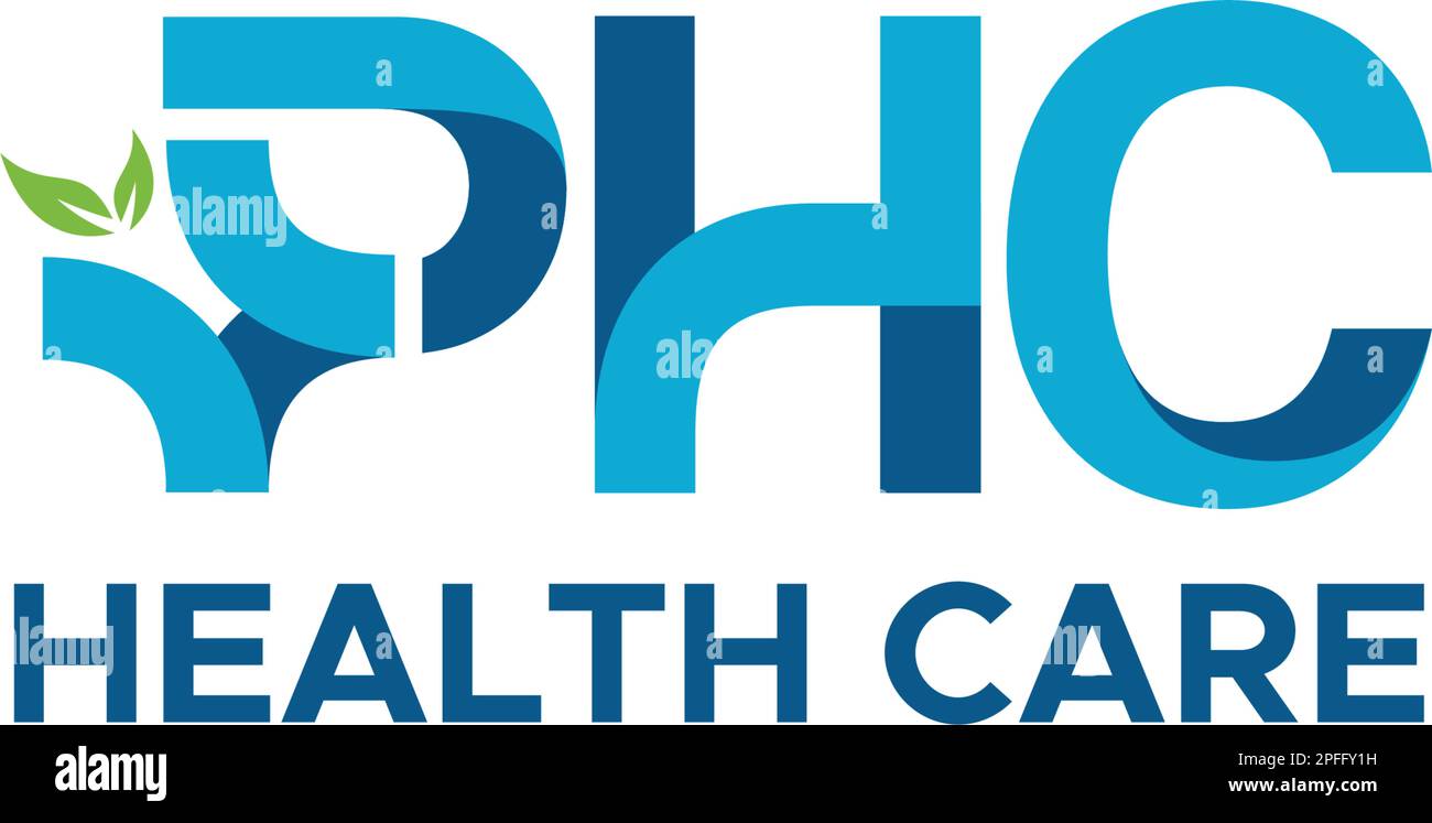 Minimalist Wordmark PHC HEALTH CARE logo design Stock Vector Image ...