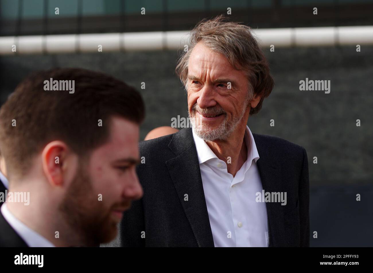 Sir Jim Ratcliffe at Old Trafford, home of Manchester United ...