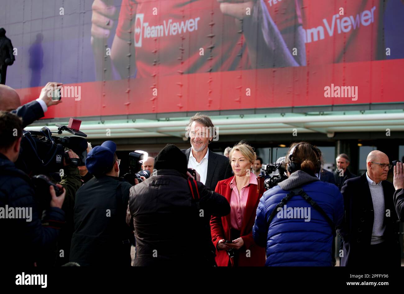 Sir Jim Ratcliffe at Old Trafford, home of Manchester United ...