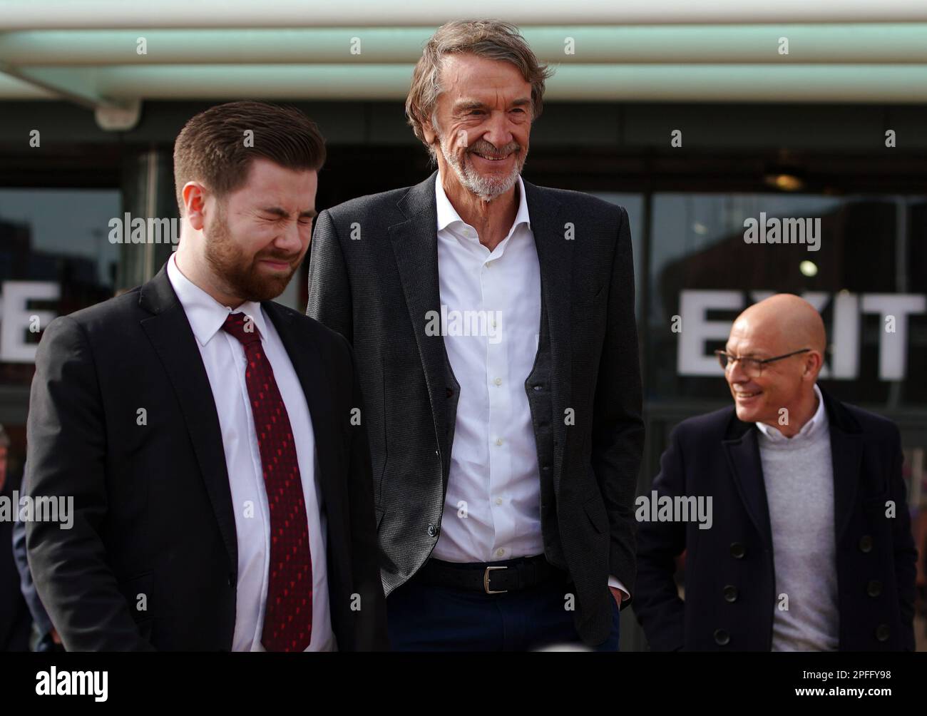 Sir Jim Ratcliffe at Old Trafford, home of Manchester United ...