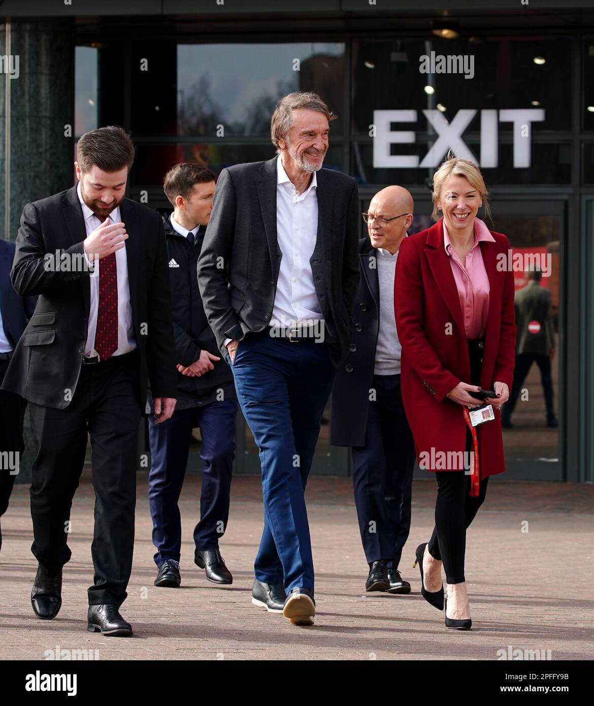 Sir Jim Ratcliffe at Old Trafford, home of Manchester United ...