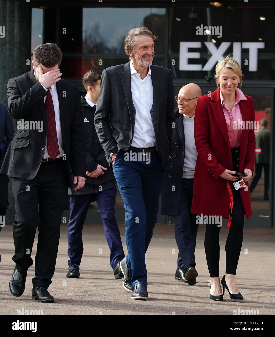 Sir Jim Ratcliffe at Old Trafford, home of Manchester United ...