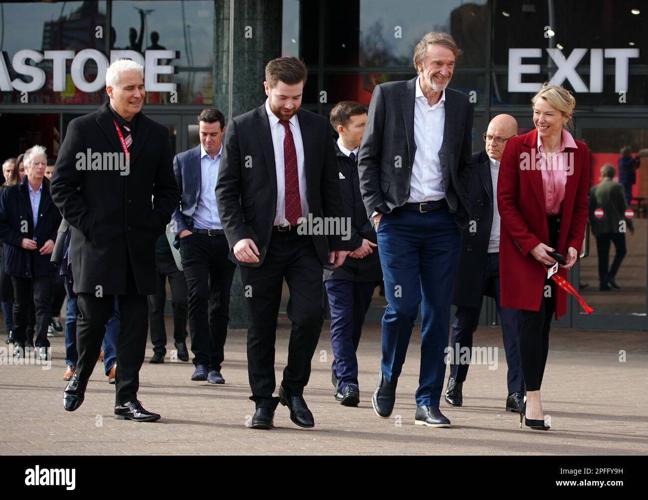 Sir Jim Ratcliffe at Old Trafford, home of Manchester United ...