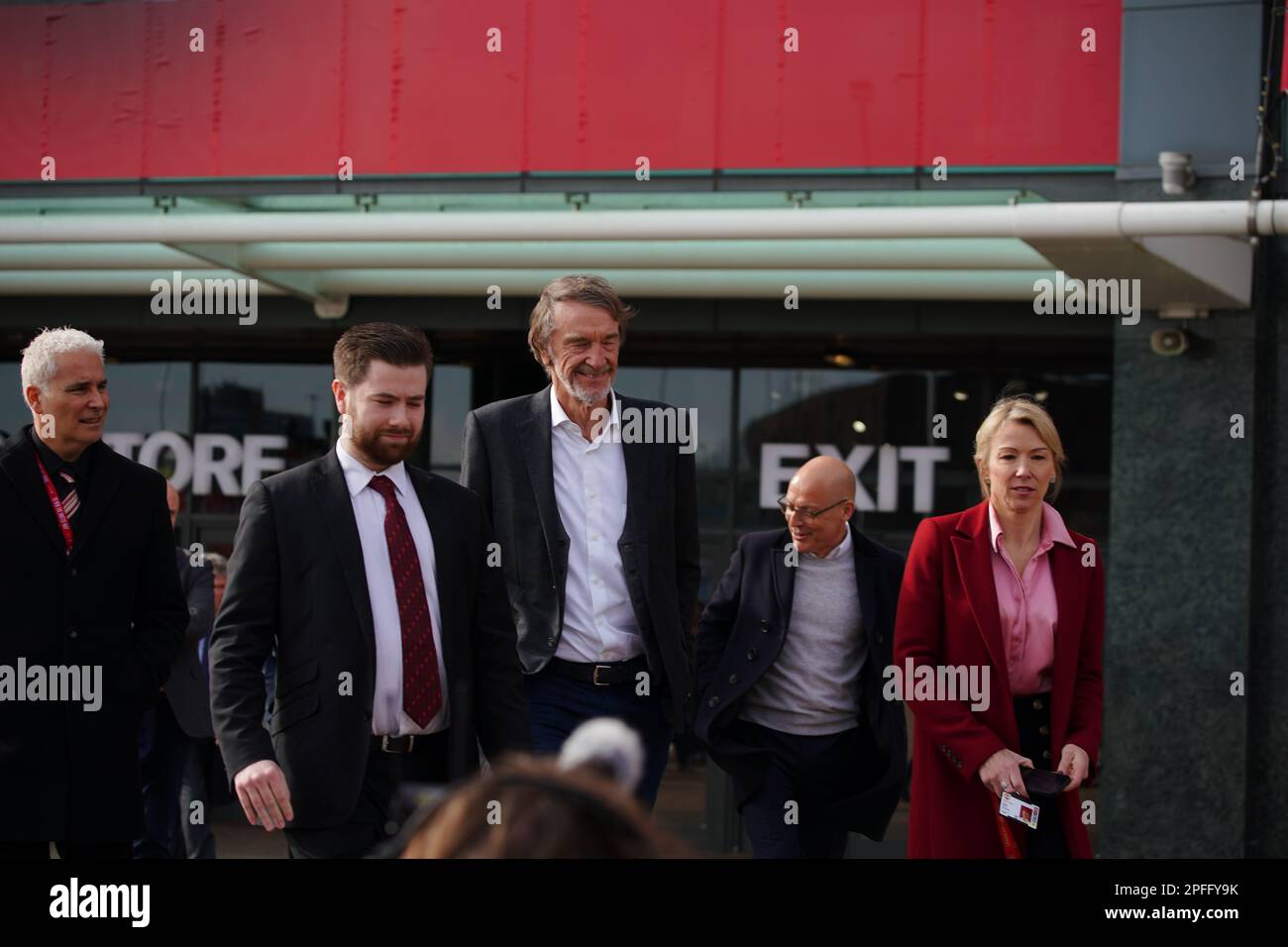 Sir Jim Ratcliffe at Old Trafford, home of Manchester United ...