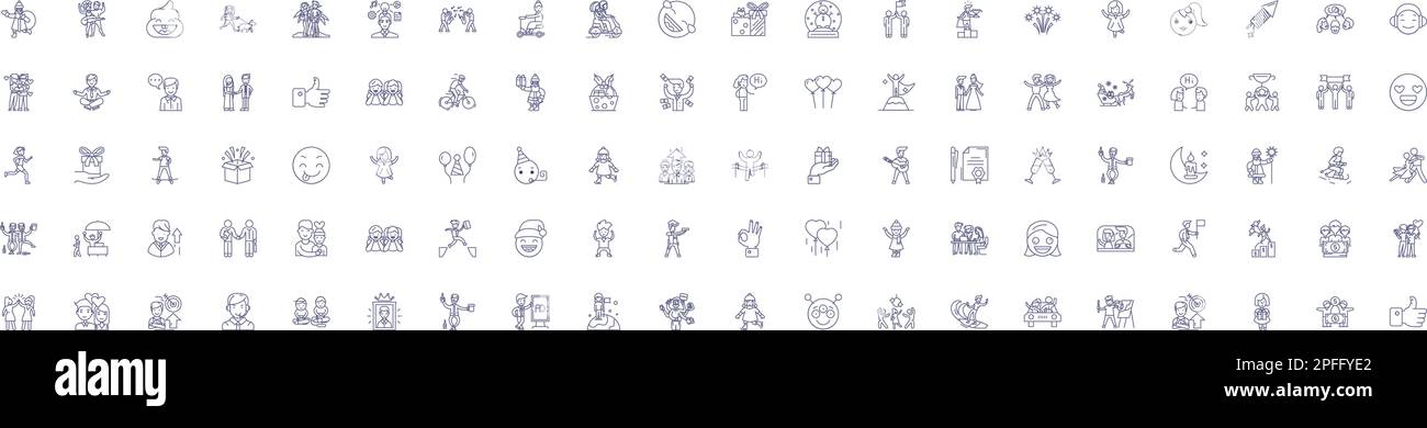 Delight line icons signs set. Design collection of Joy, Appeal, Gratify ...