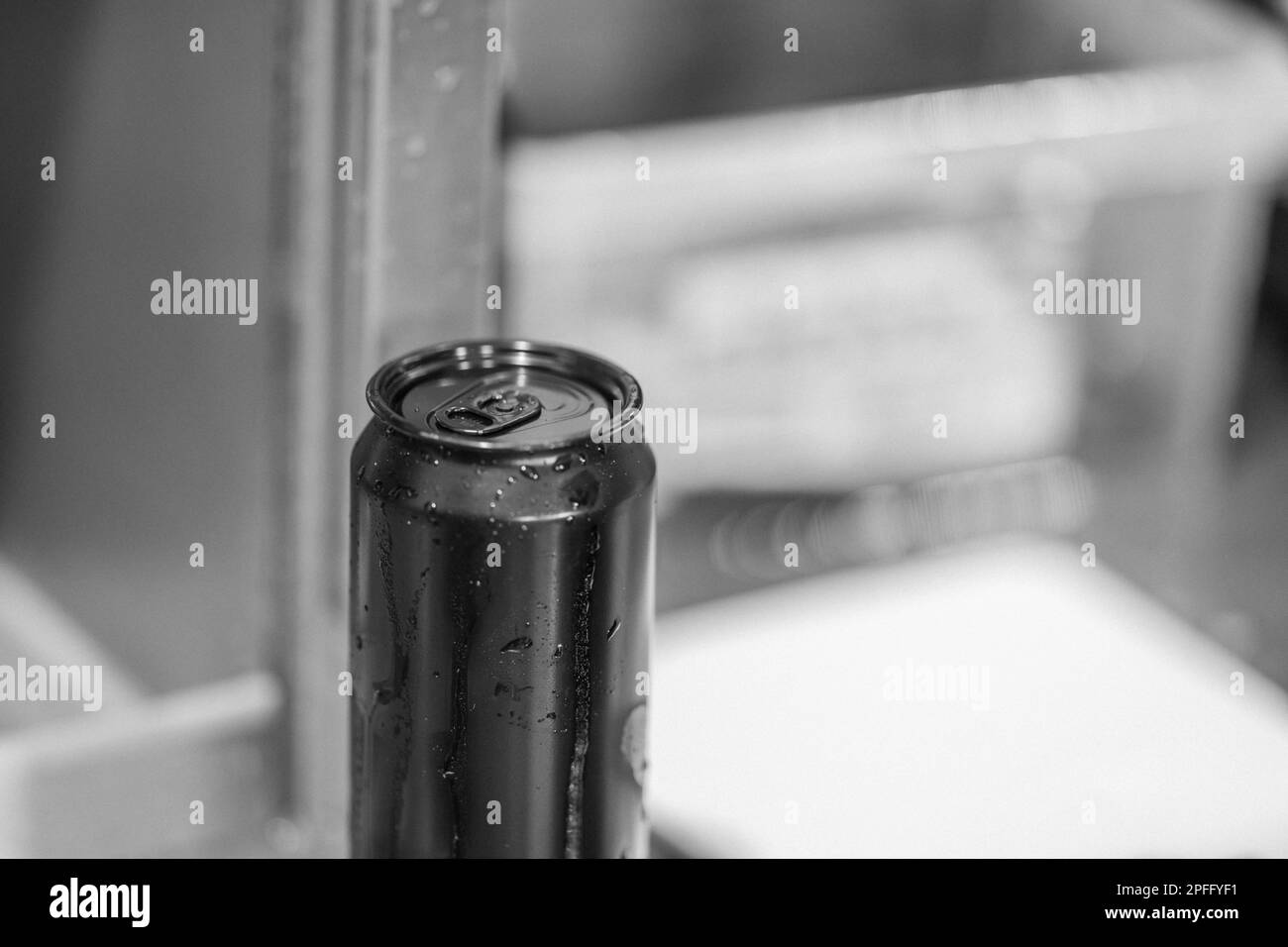 beer drink can in production in a brewery Stock Photo - Alamy