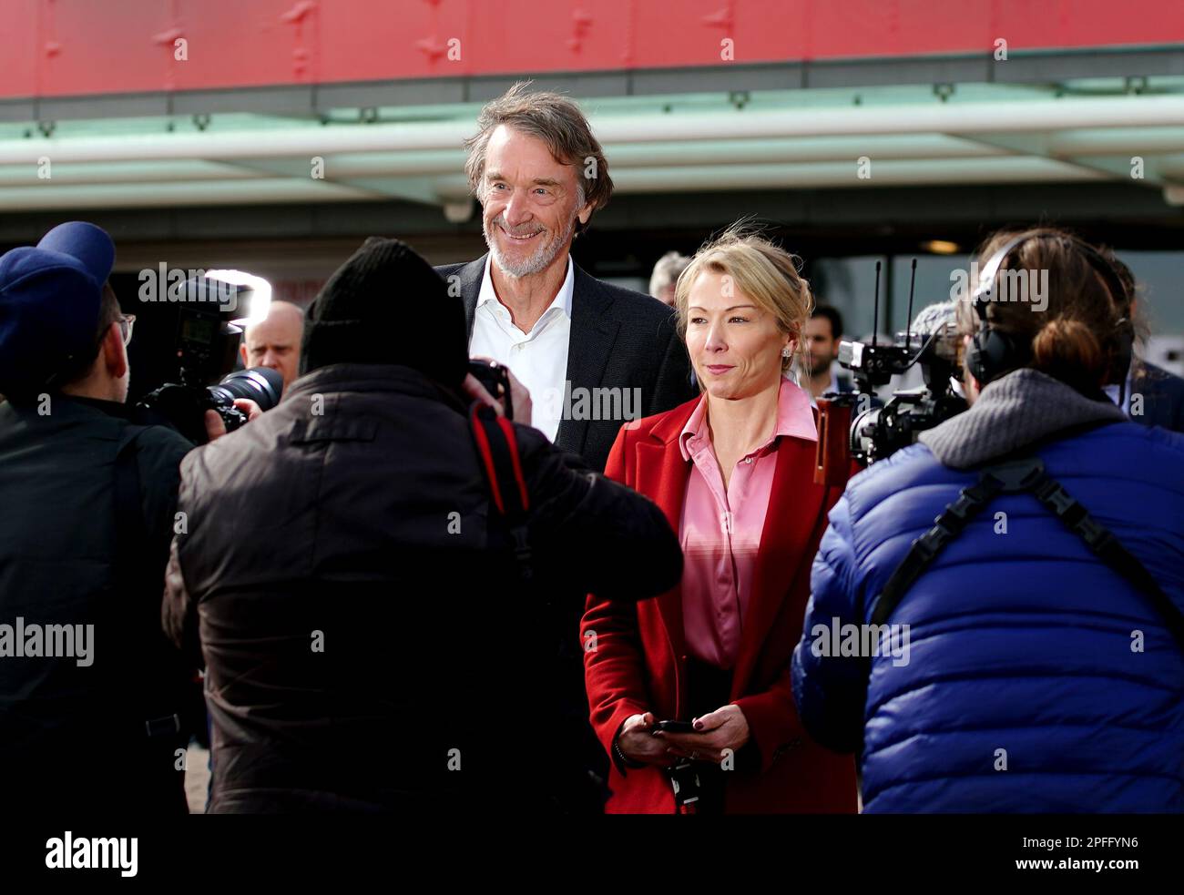 Sir Jim Ratcliffe at Old Trafford, home of Manchester United ...