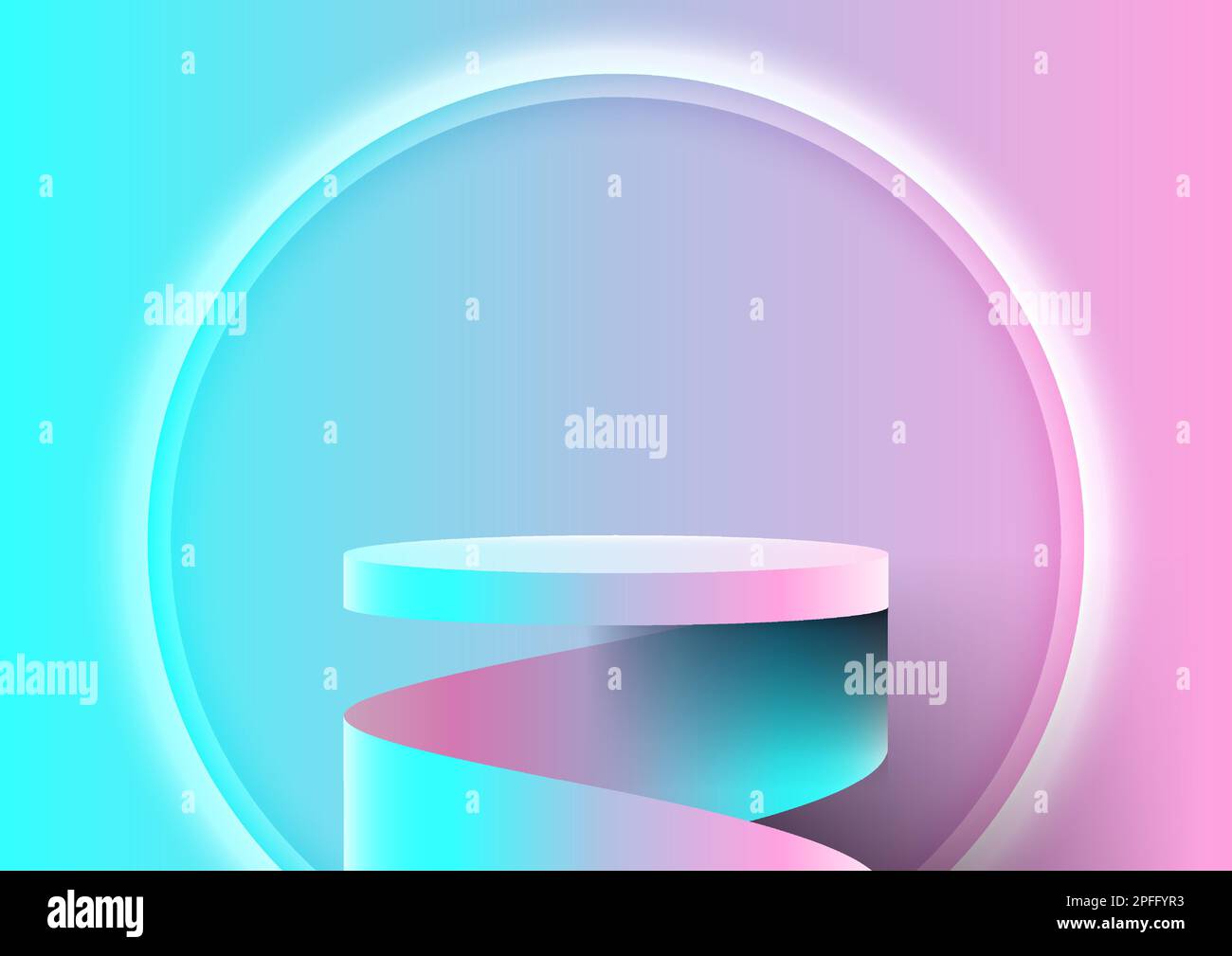 3d pink hologram podium Stock Vector Images - Alamy