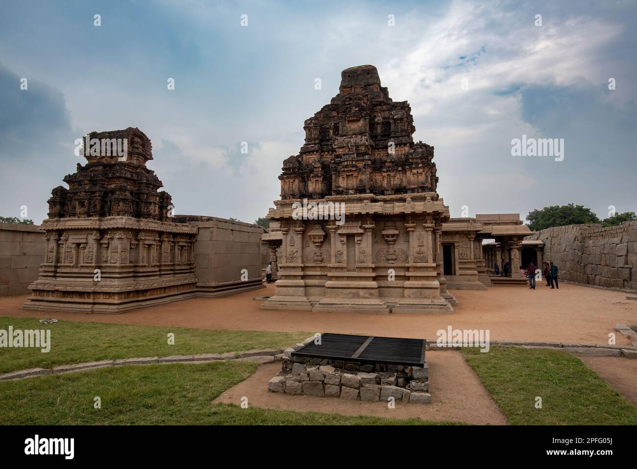 Hazara Rama Temple in Hampi is famous for the lovely bas reliefs and ...